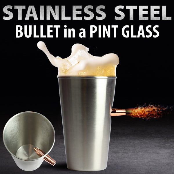 Caliber Gourmet Bullet Pint Glass - Stainless Steel – CampcoShop